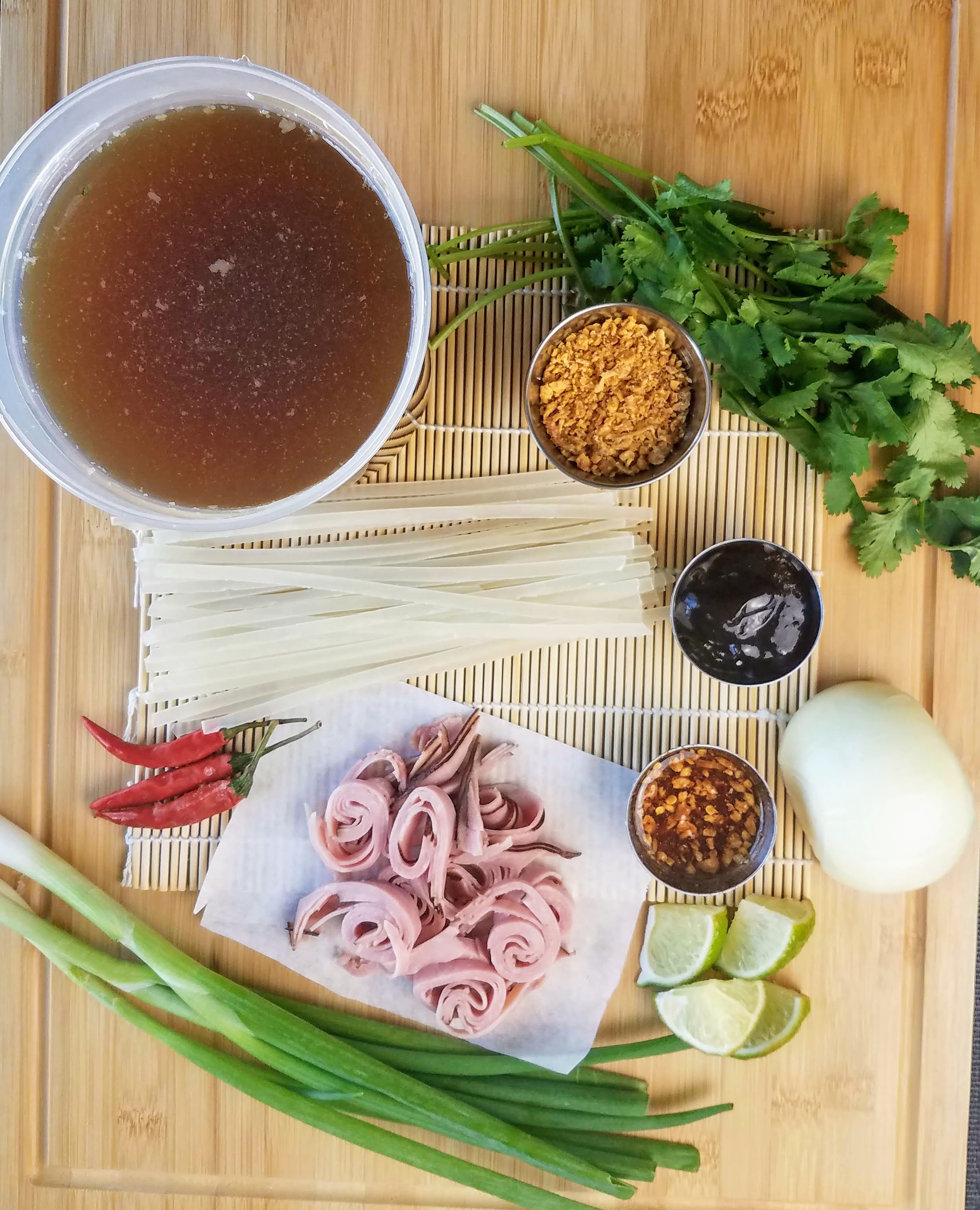 Vietnamese Noodle Soup with Ham (Pho) – Global Dine In